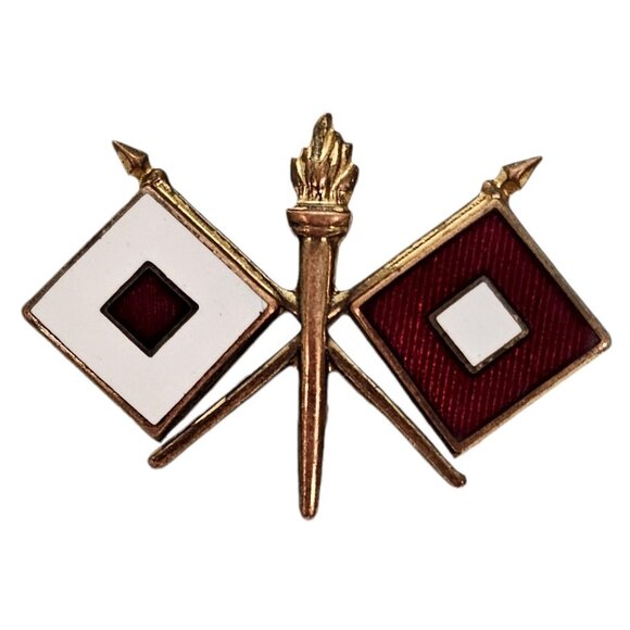 Unbranded | Jewelry | Wwii Us Army Signal Corps Insignia Pin Signed L55 ...